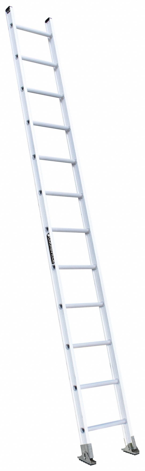 LOUISVILLE Escalera Recta de Aluminio, 12 pies Alt, 12 Peldaños, 300 lb ...