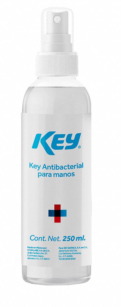 KEY Sanitizante para Manos marca KEY, Líquido, Tamaño 250mL - 359MC8 ...