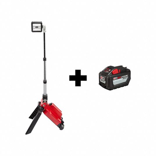 MILWAUKEE, M18, Battery Included, Cordless Tripod Light - 359WJ1|2120 ...