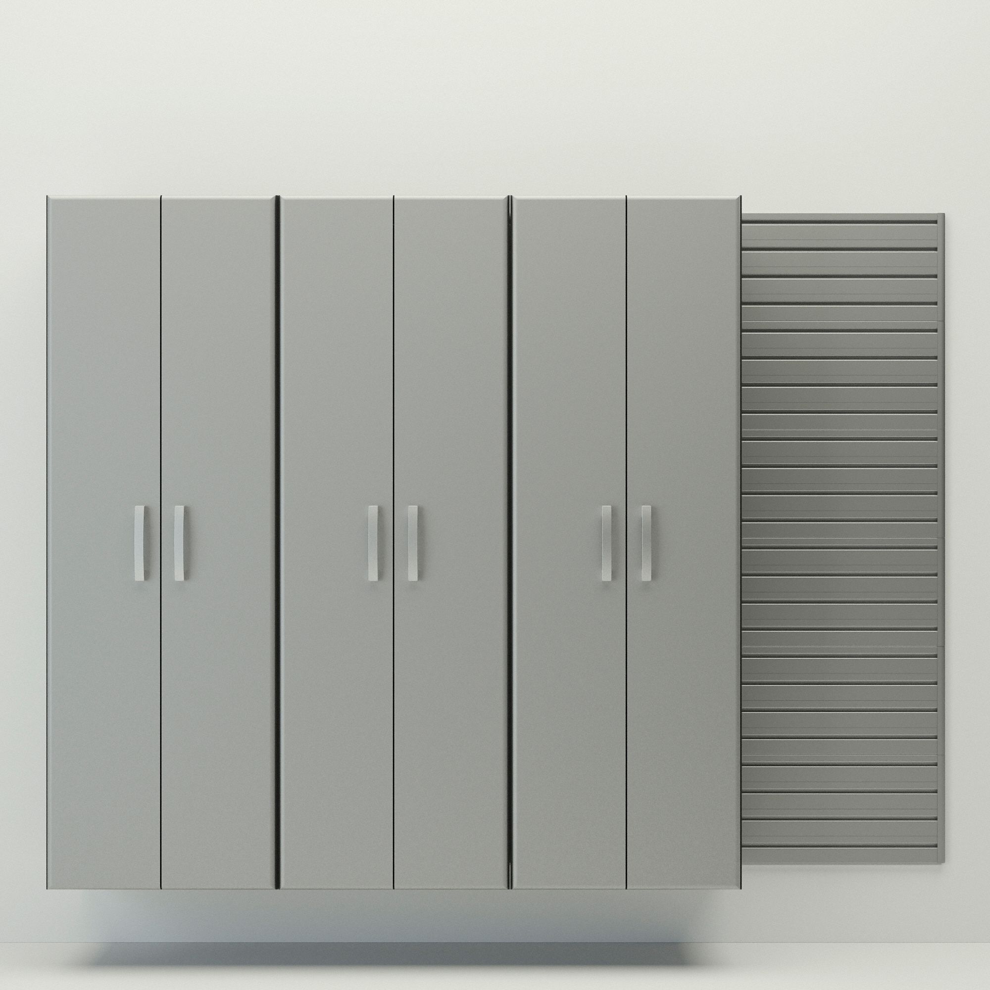 FLOW WALL Cabinet Storage Center: 96 in Overall Wd, 16 in Overall Dp ...