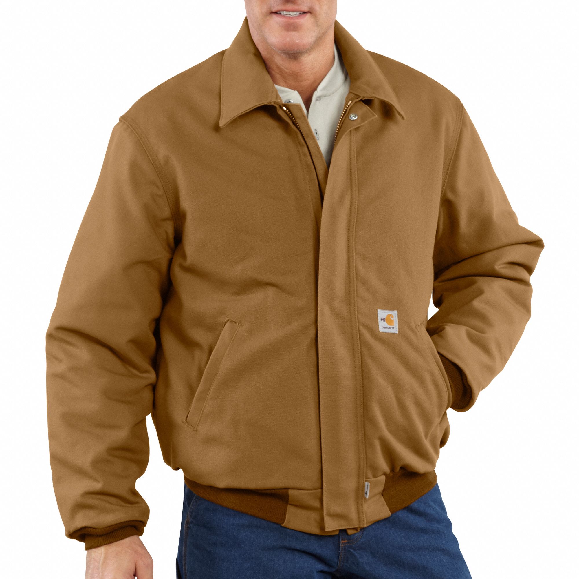 CARHARTT FR Duck Bomber Jacket, Carhartt(R)Brown, M - 35EP03|101623-211 ...