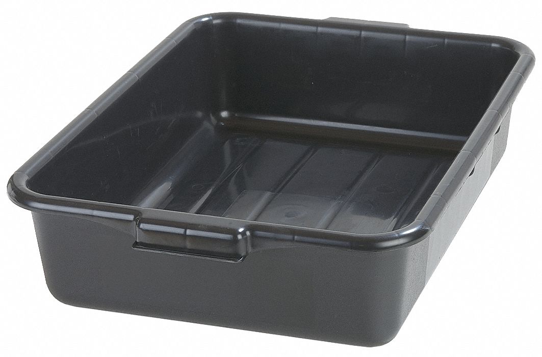 CARLISLE, 22 qt Capacity, Black Body, Tote Box - 35FR98|N4401003 - Grainger