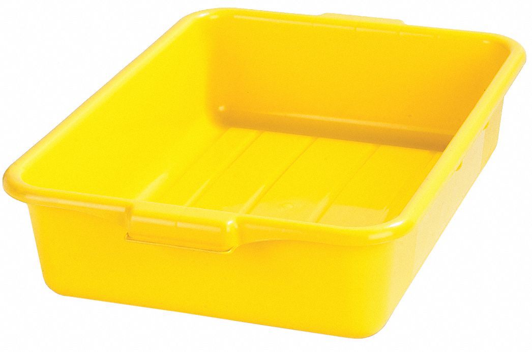CARLISLE, 22 qt Capacity, Yellow Body, Tote Box - 35FR99|N4401004 ...