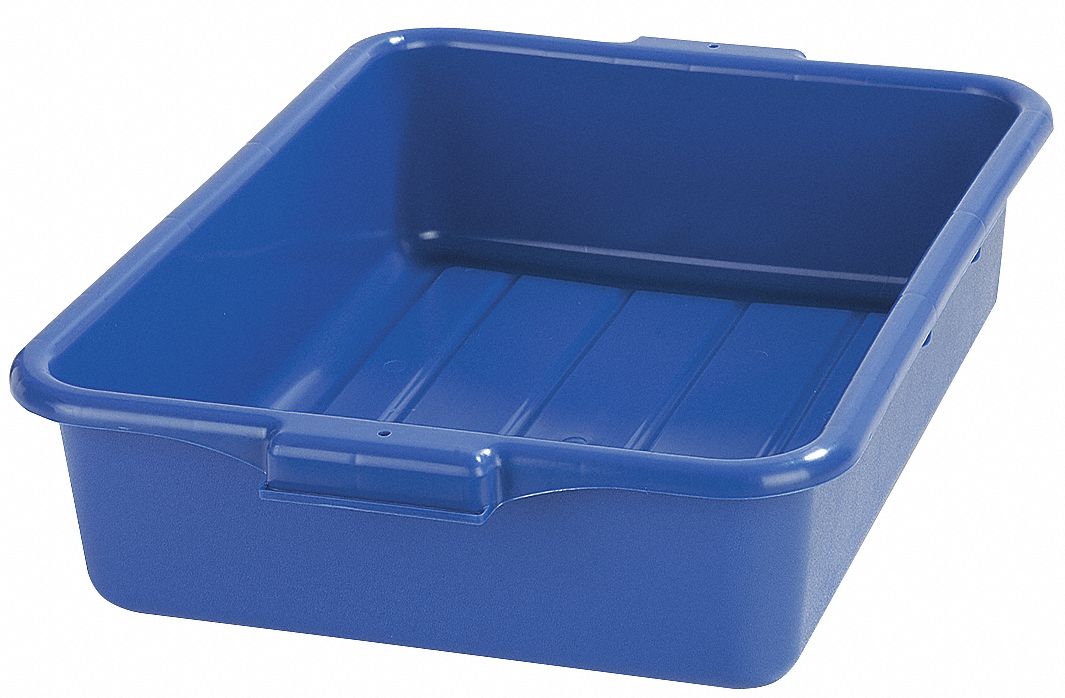 CARLISLE, 22 qt Capacity, Blue Body, Tote Box - 35FT03|N4401014 - Grainger