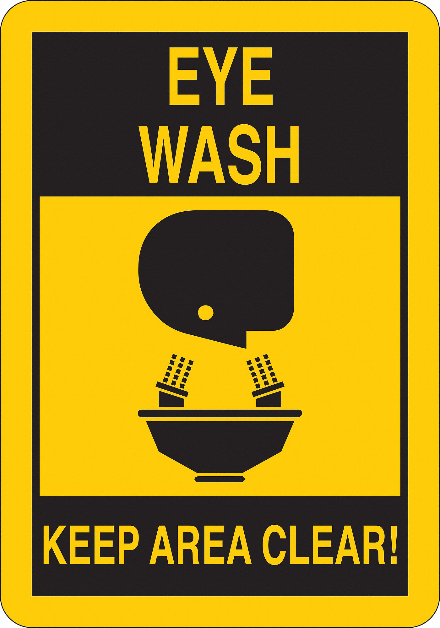 Adhesive Sign Mounting, English, Facility Sign - 35GF87|35GF87 - Grainger