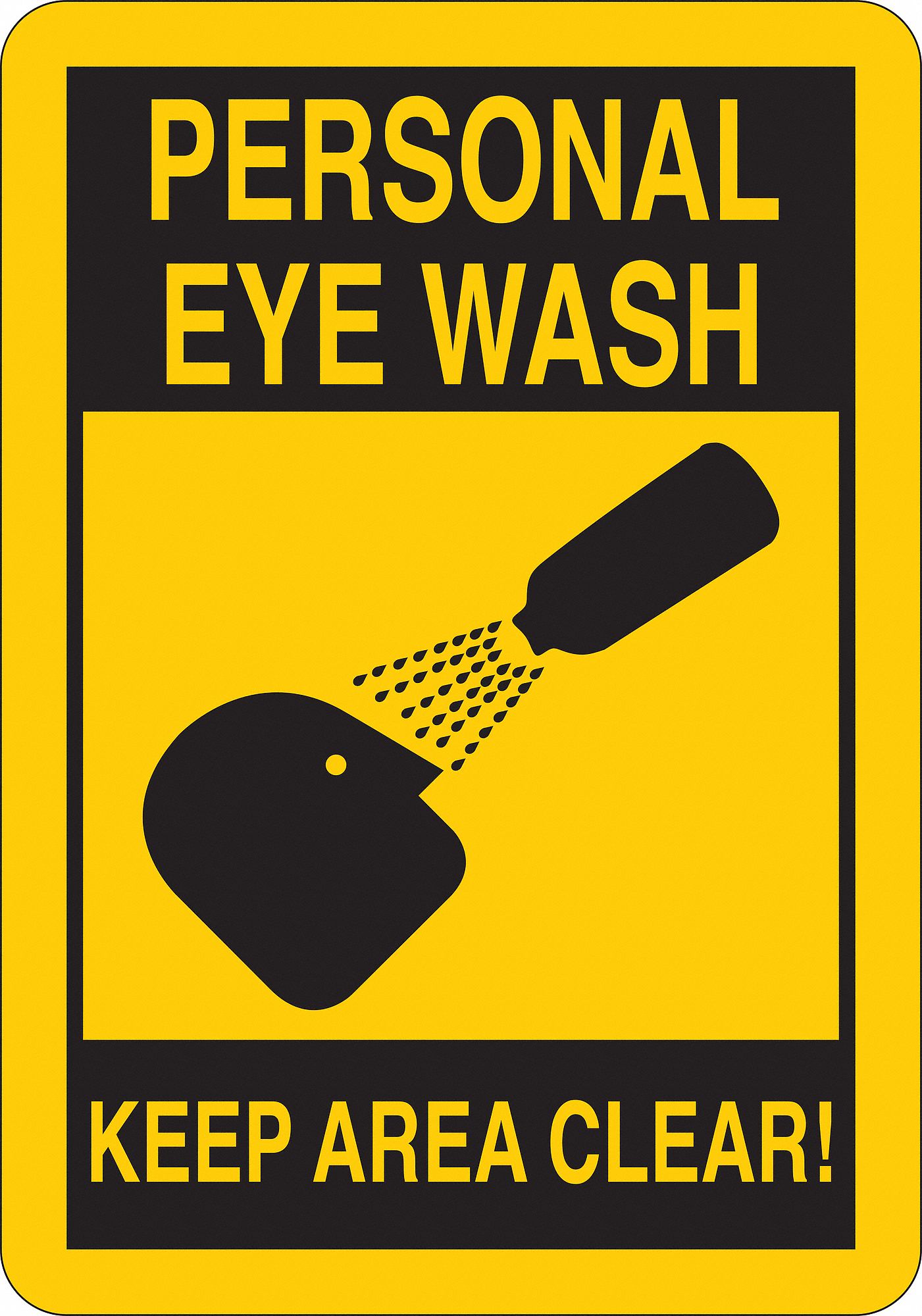 Adhesive Sign Mounting, English, Facility Sign - 35GE34|35GE34 - Grainger