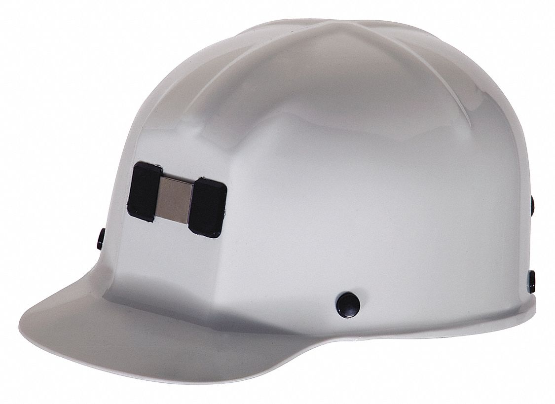 Bump Cap, Front Brim, White, Fits Hat Size 6-1/2 to 8 - Grainger