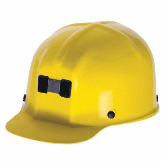 MSA Bump Cap, Front Brim, Yellow, Fits Hat Size 6-1/2 to 8 - 35GJ62 ...