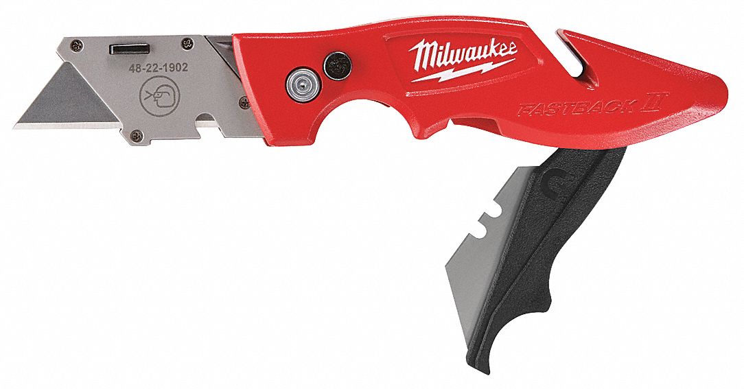 MILWAUKEE Folding Utility Knife,7-1/4 in. - 35GK09|48-22-1902 - Grainger