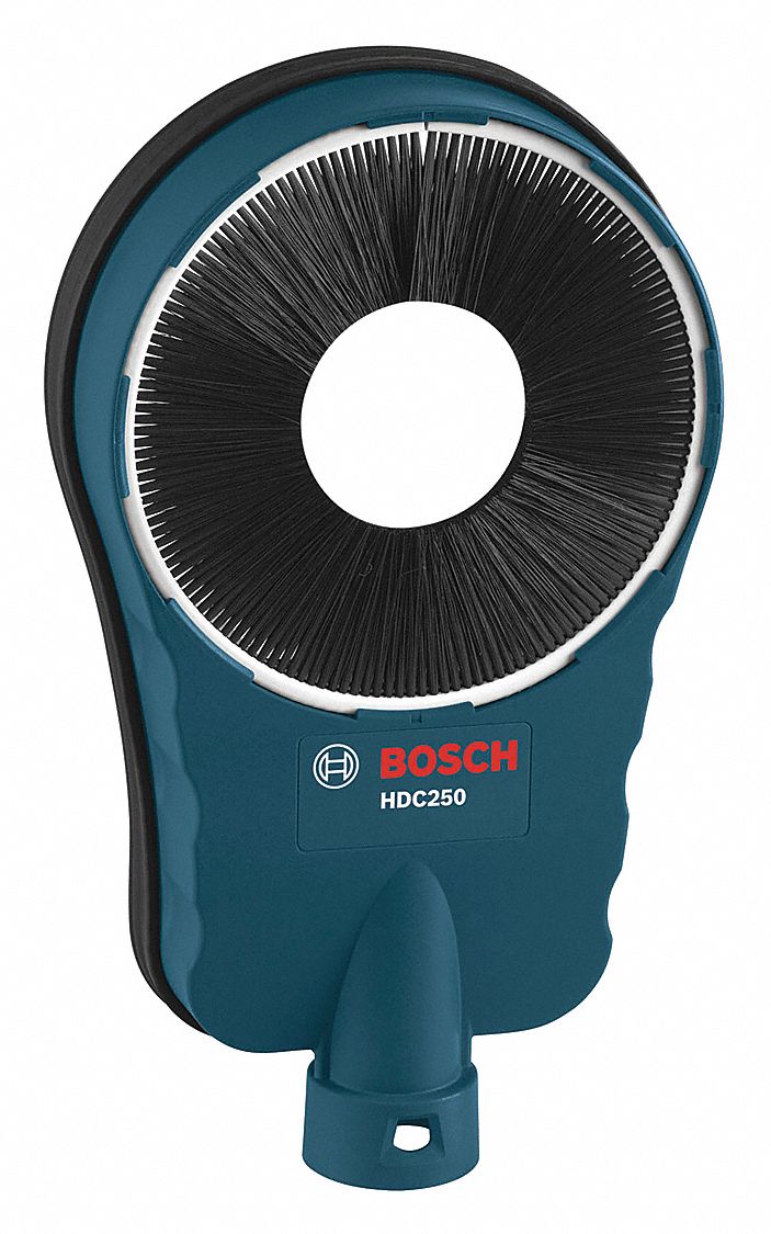 BOSCH DUST COLLECTION ATTACHMENT, 12 IN L, PLASTIC, 6 IN BIT DIA, HEPA ...