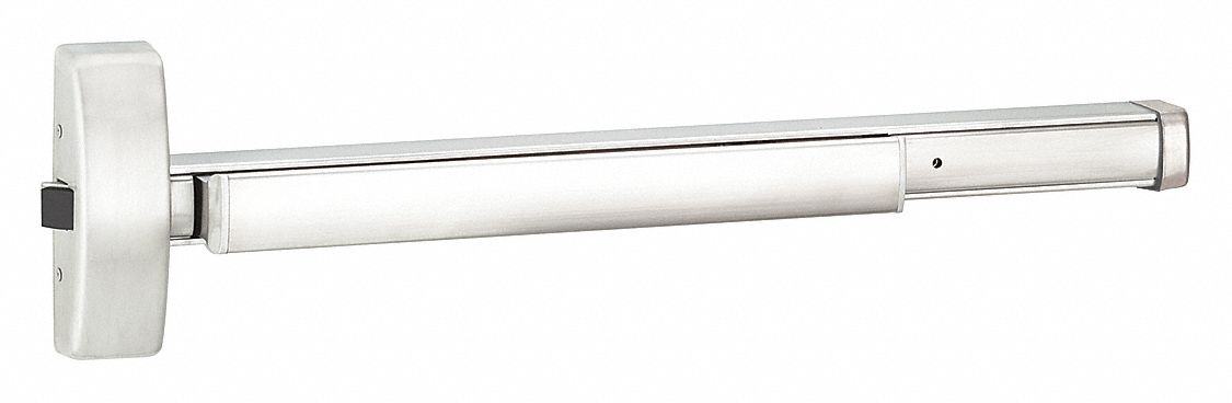 PRECISION, 48 in Max Door Wd, Stainless Steel, Exit Device - 35GR77 ...