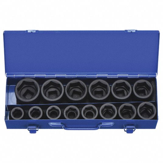 WESTWARD, 3/4 in Drive Size, Small Set (0-50 pieces) Set Size, Impact Socket Set - 35HU97|35HU97 ...