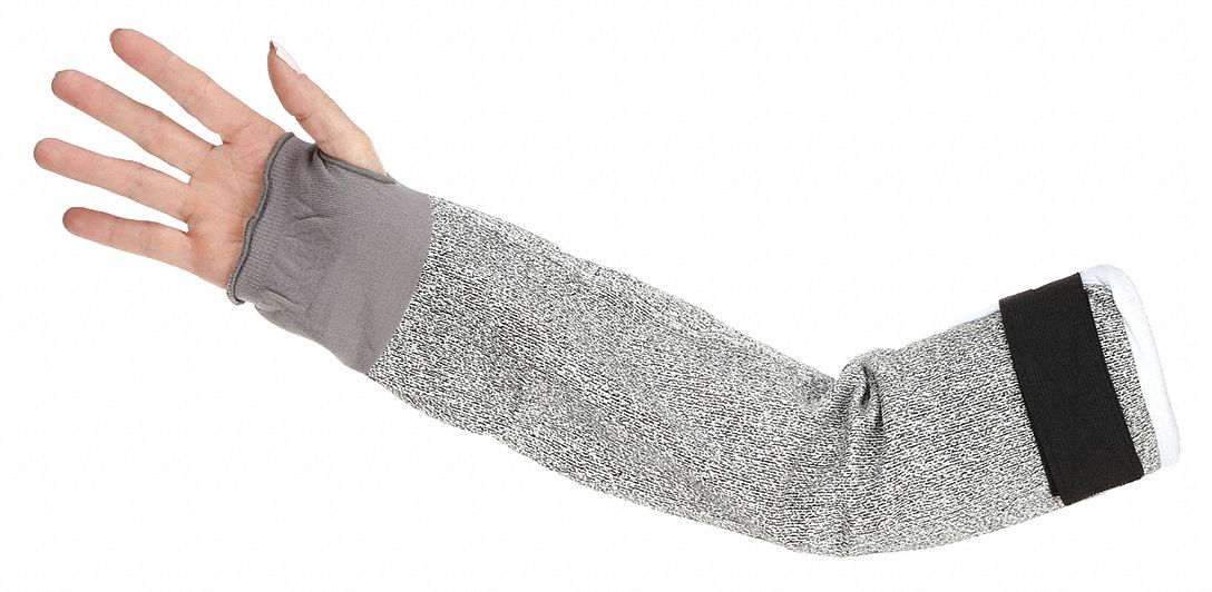 MAPA, ANSI/ISEA Cut Level A4, Gray, Cut-Resistant Sleeves - 35HX69|34538032 - Grainger