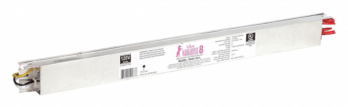 FULHAM, 120V AC, 1/2/3/4/5/6 Lamps Supported, Fluorescent Ballast ...