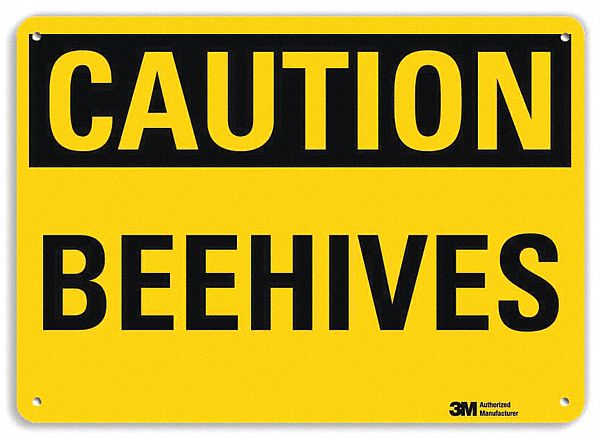 Aluminum, Mounting Holes Sign Mounting, Caution Sign - 464G08|U4-1078 ...