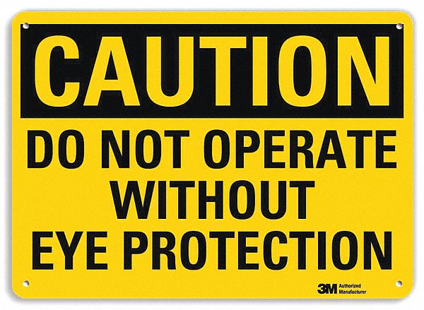 Aluminum, Mounting Holes Sign Mounting, Caution Sign - 35JL83|U4-1194 ...