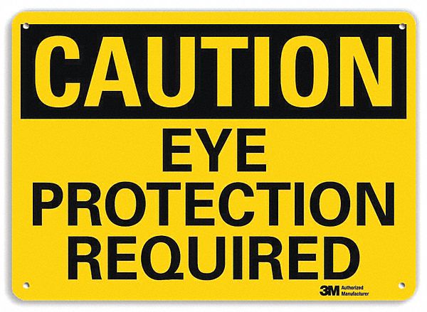 Lyle Caution Sign Sign Format Traditional Osha Eye Protection