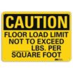 Load Capacity Signs - Grainger Industrial Supply