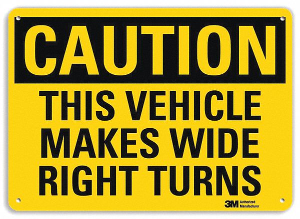 Aluminum, Mounting Holes Sign Mounting, Caution Sign - 462L39|U4-1726 ...