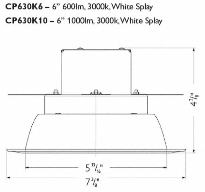 PHILIPS LIGHTOLIER LED Downlight Retrofit Kit - 35KF01|CP630K6 - Grainger