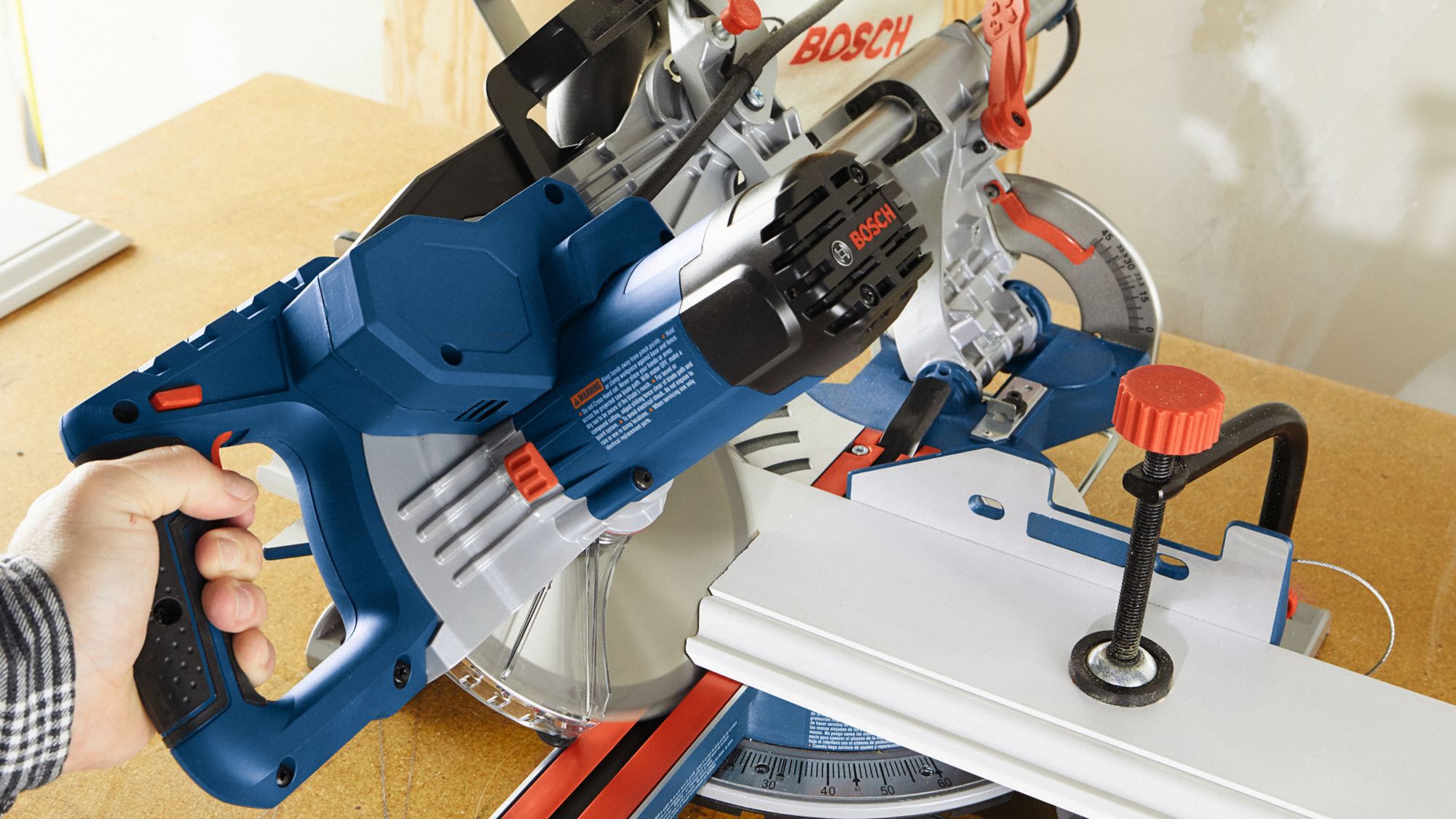 BOSCH Miter Saw: Sliding, 12 in Max. Cut Wd @ 0 Deg. Miter, 52° Left to ...