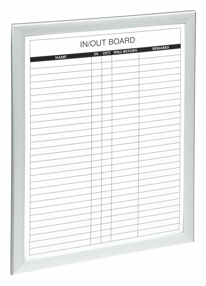 Melamine 24 In Dry Erase Ht In Out Board 35KR24 7110 01 568 0403