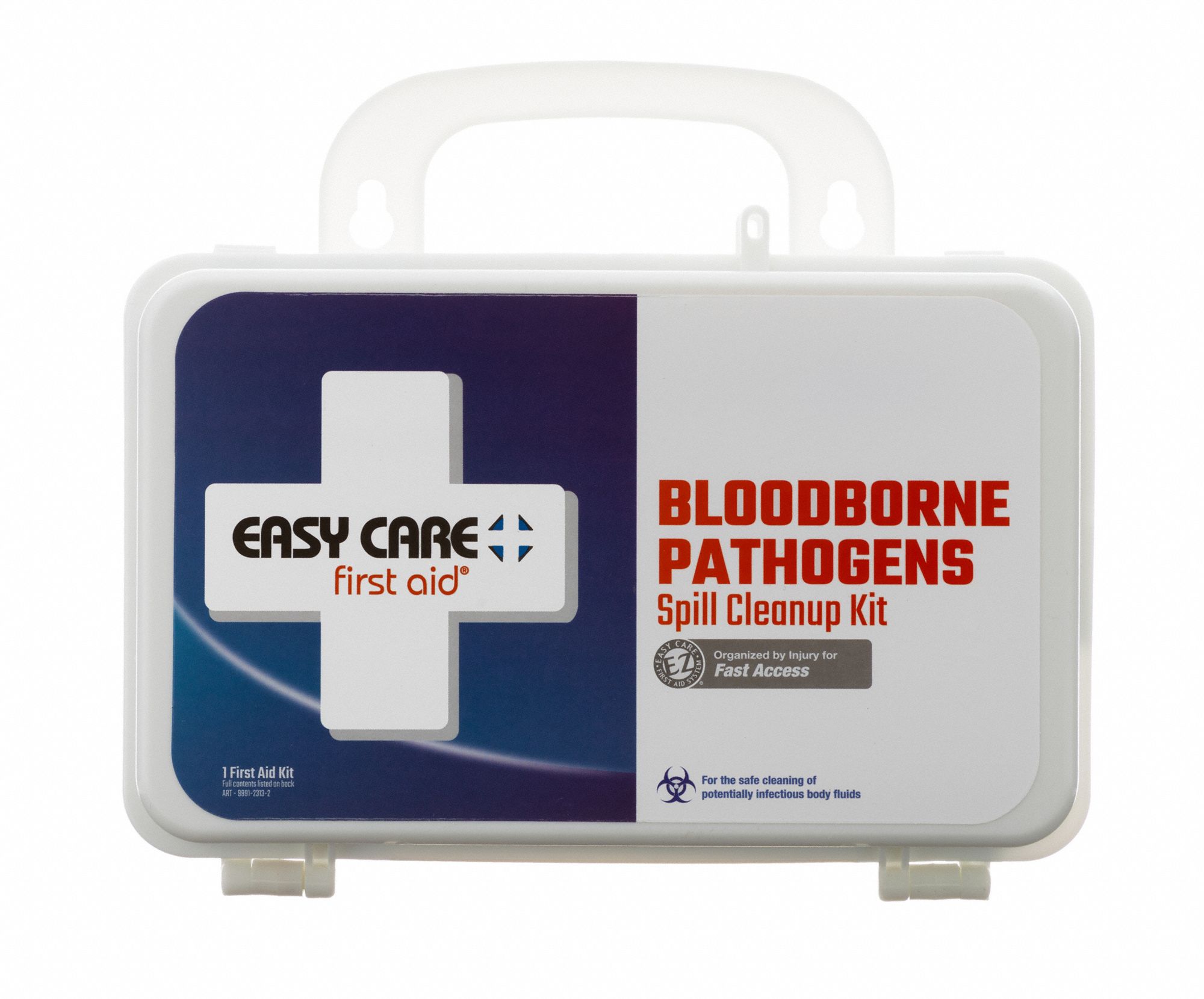EASY CARE, (1) Biohazard Bag/(1) Unmarked bag, Blue/White, Bloodborne ...