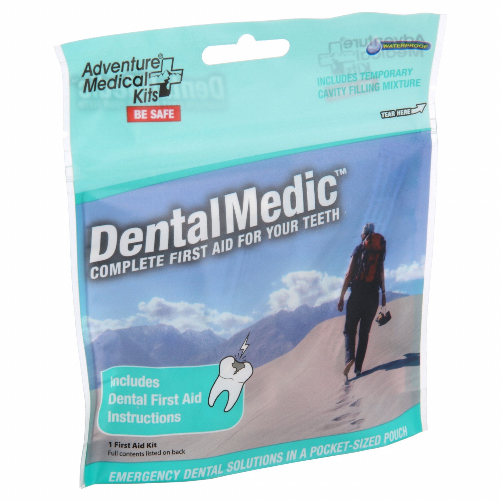 ADVENTURE MEDICAL, Oral, 1 People Served, Dental First Aid Kit - 35KT16 ...