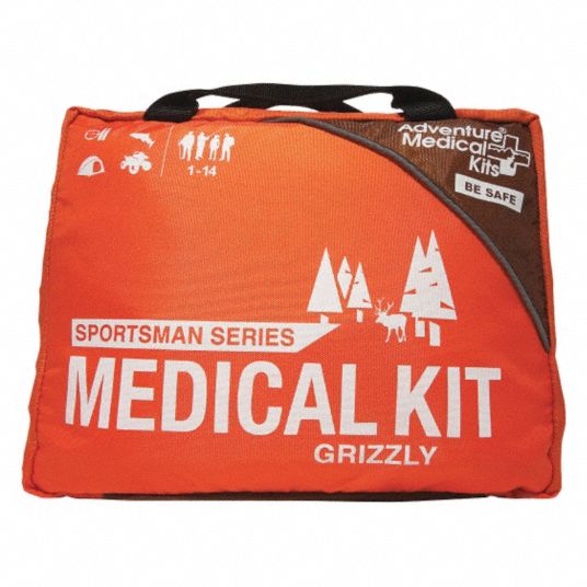 First Aid Kit, Kit, Nylon, Industrial, 14 People Served per Kit - Grainger