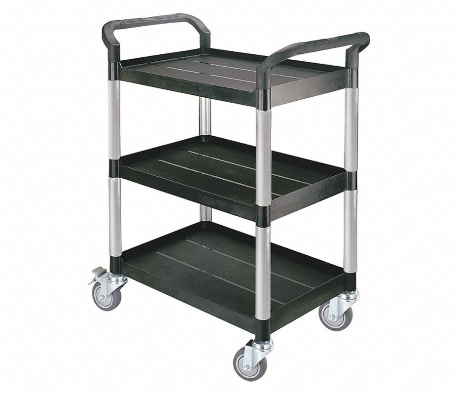 APPROVED VENDOR Carrito Utilitario de Asa Doble con Repisas de Plástico ...