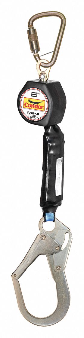 CONDOR, 2 1/2 inSteel Rebar Hook Anchor, Harness Steel Carabiner, Self ...