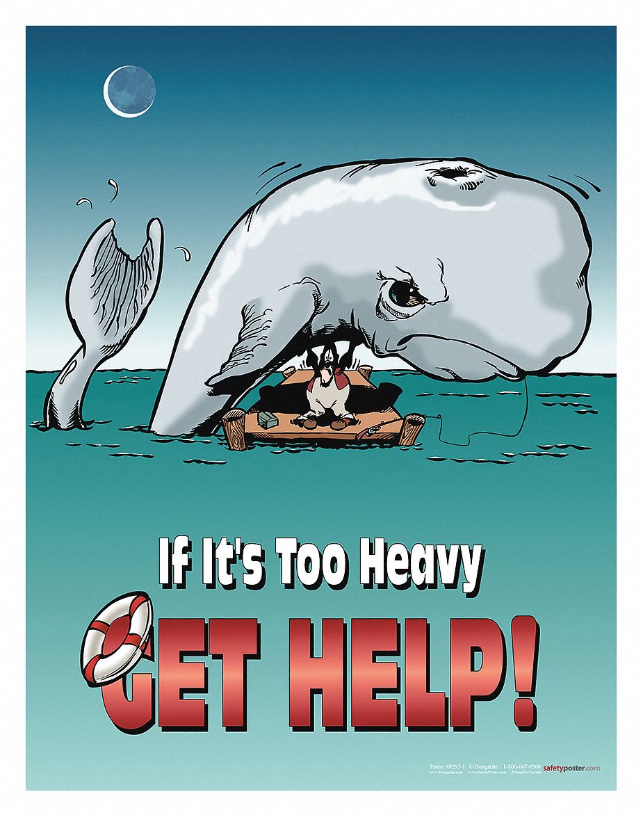 SAFETYPOSTER.COM Safety Poster, Safety Banner Legend If Its Too Heavy ... SAFETYPOSTER.COM Safety Poster, Safety Banner Legend If Its Too Heavy ...