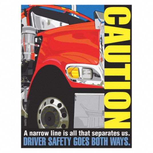 SAFETYPOSTER.COM Safety Poster: 22 in x 17 in Nominal Sign Size, No ...