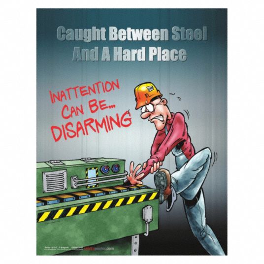 22 in x 17 in Nominal Sign Size, No Protective Coating, Safety Poster ...