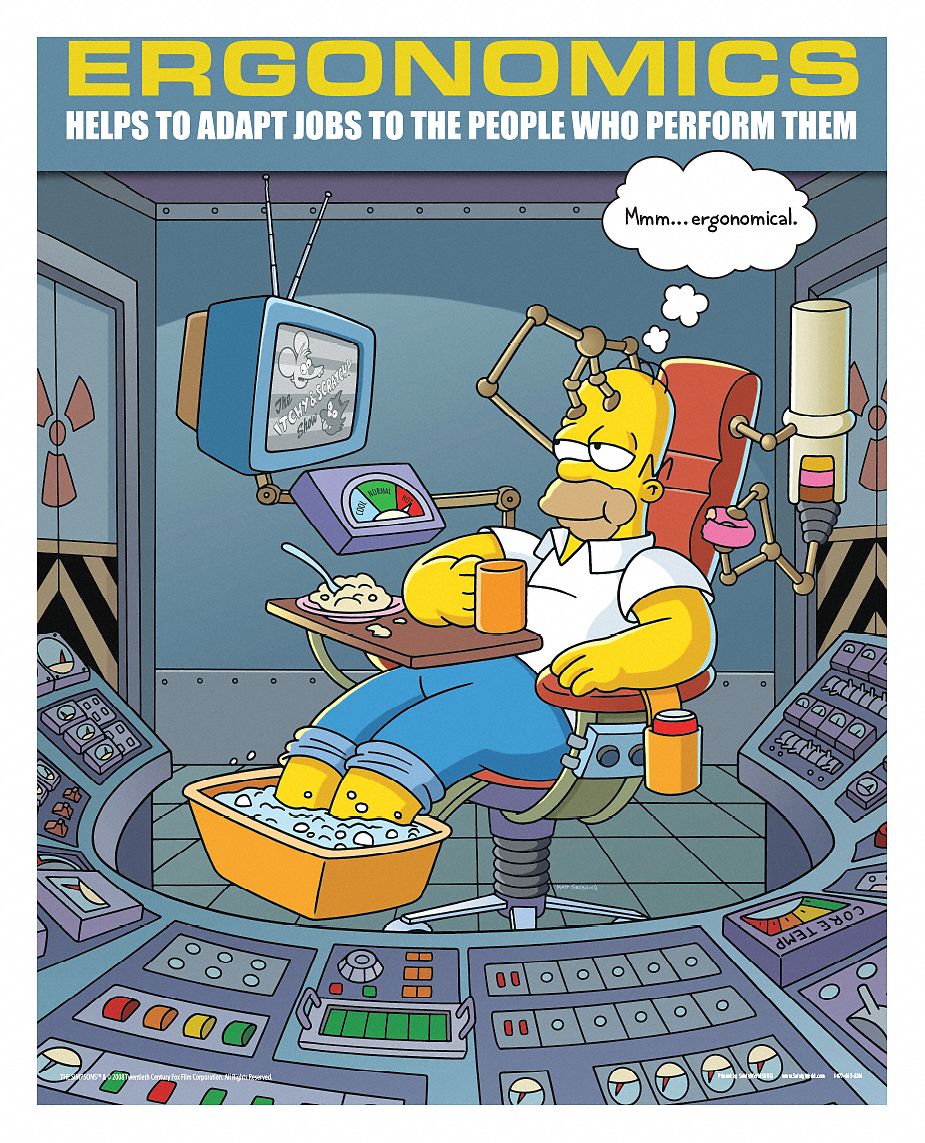 SAFETYPOSTER.COM Simpsons Safety Poster - 35LH92|S1112 - Grainger