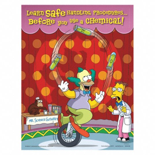 SAFETYPOSTER.COM Simpsons Safety Poster - 35LH97|S1115 - Grainger