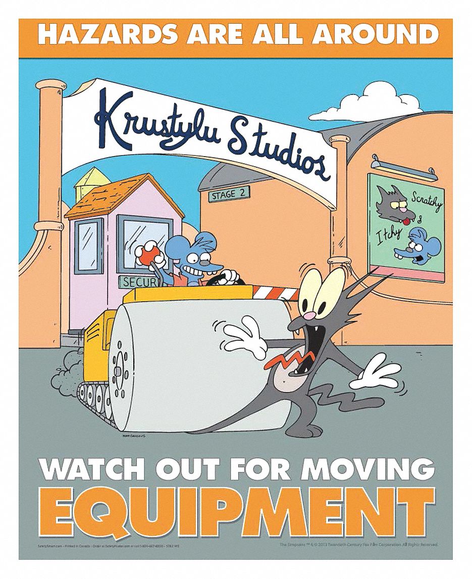 SAFETYPOSTER.COM Simpsons Safety Poster, English, 17 in x 22 in, 1 EA ... SAFETYPOSTER.COM Simpsons Safety Poster, English, 17 in x 22 in, 1 EA ...