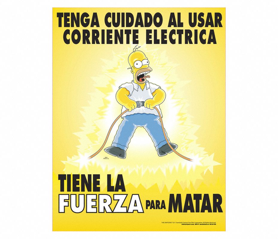 SAFETYPOSTER.COM Poster de Seguridad,Corriente Eléctrica ...