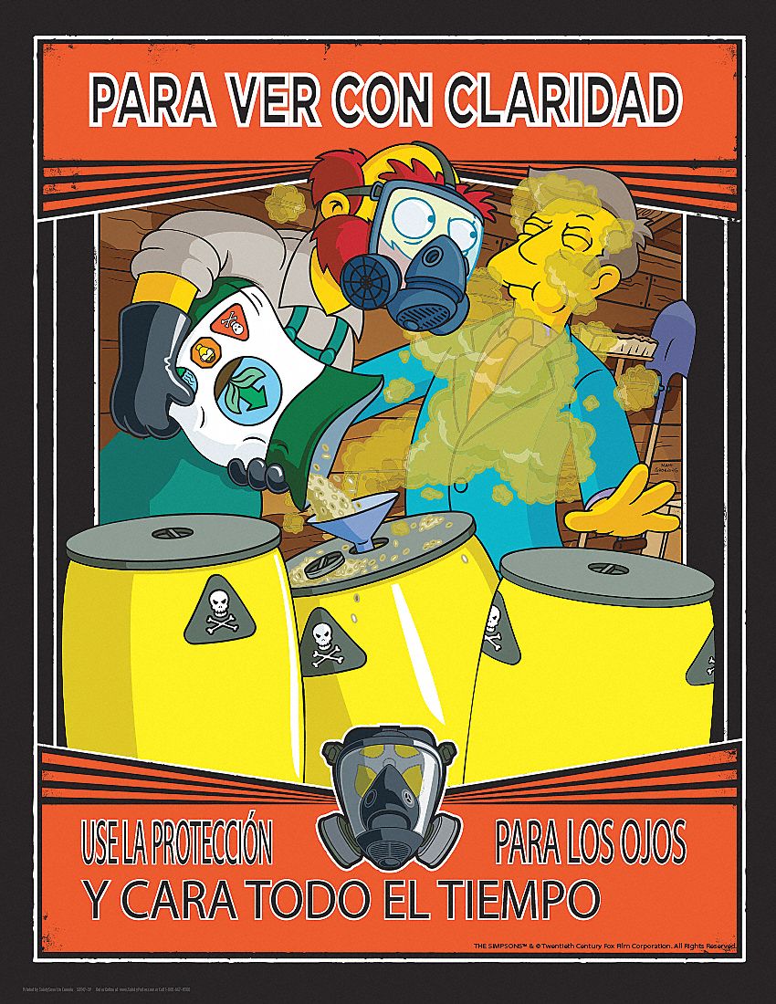 SAFETYPOSTER.COM Poster de Seg.,Use Prot. Ocular y Facial - 35LK42 ...