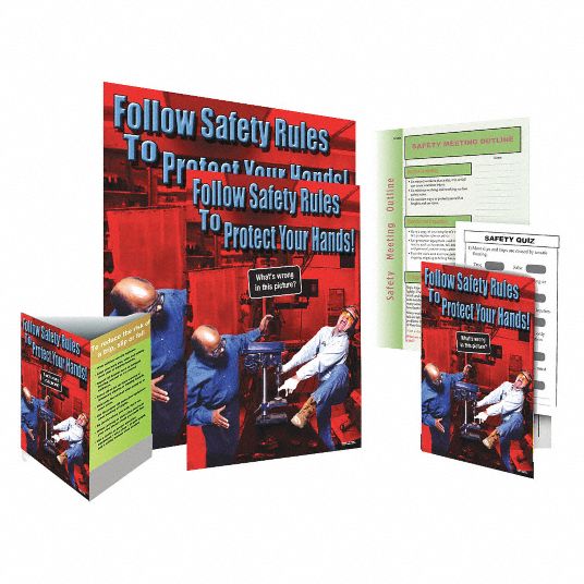 SAFETYPOSTER.COM, Follow Safety Rules to Protect Your Hands, English ...