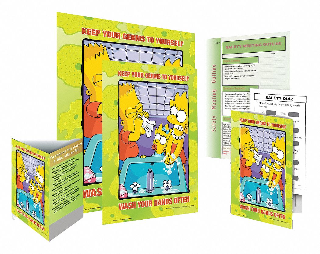 SAFETYPOSTER.COM Simpsons Safe System Kit, English, 1 EA - 35LL84|S1138 ...
