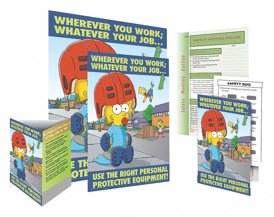 SAFETYPOSTER.COM Simpsons Safe System Kit, English, 1 EA - 35LL86|S1125 ...