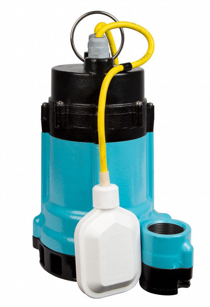 LITTLE GIANT Submersible Sump Pump: 1/2, Sensor, 200°F Max. Liquid Temp ...