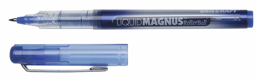 ABILITY ONE, SKILCRAFT® Liquid Magnus®, Blue, Pen - 35LX18|7520-01-461 ...