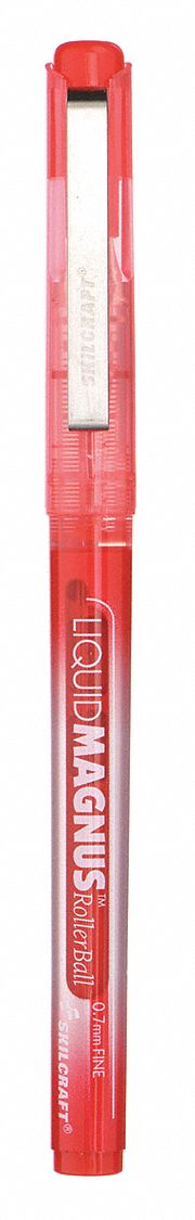 ABILITY ONE, SKILCRAFT® Liquid Magnus®, Red, Pen - 35LX19|7520-01-494 ...