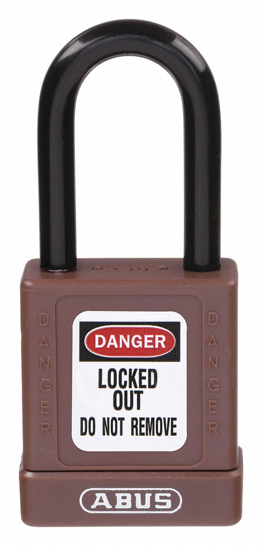 ABUS, Keyed Alike, Plastic-Covered Aluminum, Lockout Padlock - 35MD35 ...