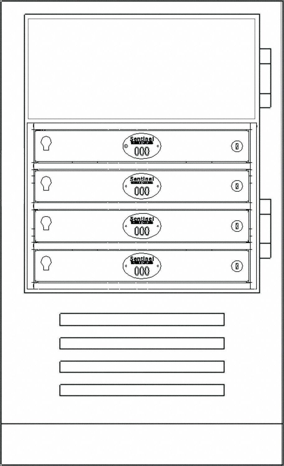SENTINEL Law Enforcement Evidence Refrigerator: 4 Compartments ...