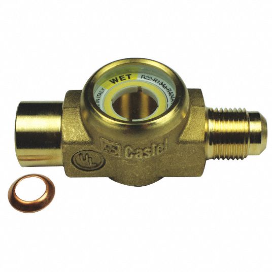 RANCO, Brass, 3 in Lg, Sight Glass - 35MW60|3950/33 - Grainger