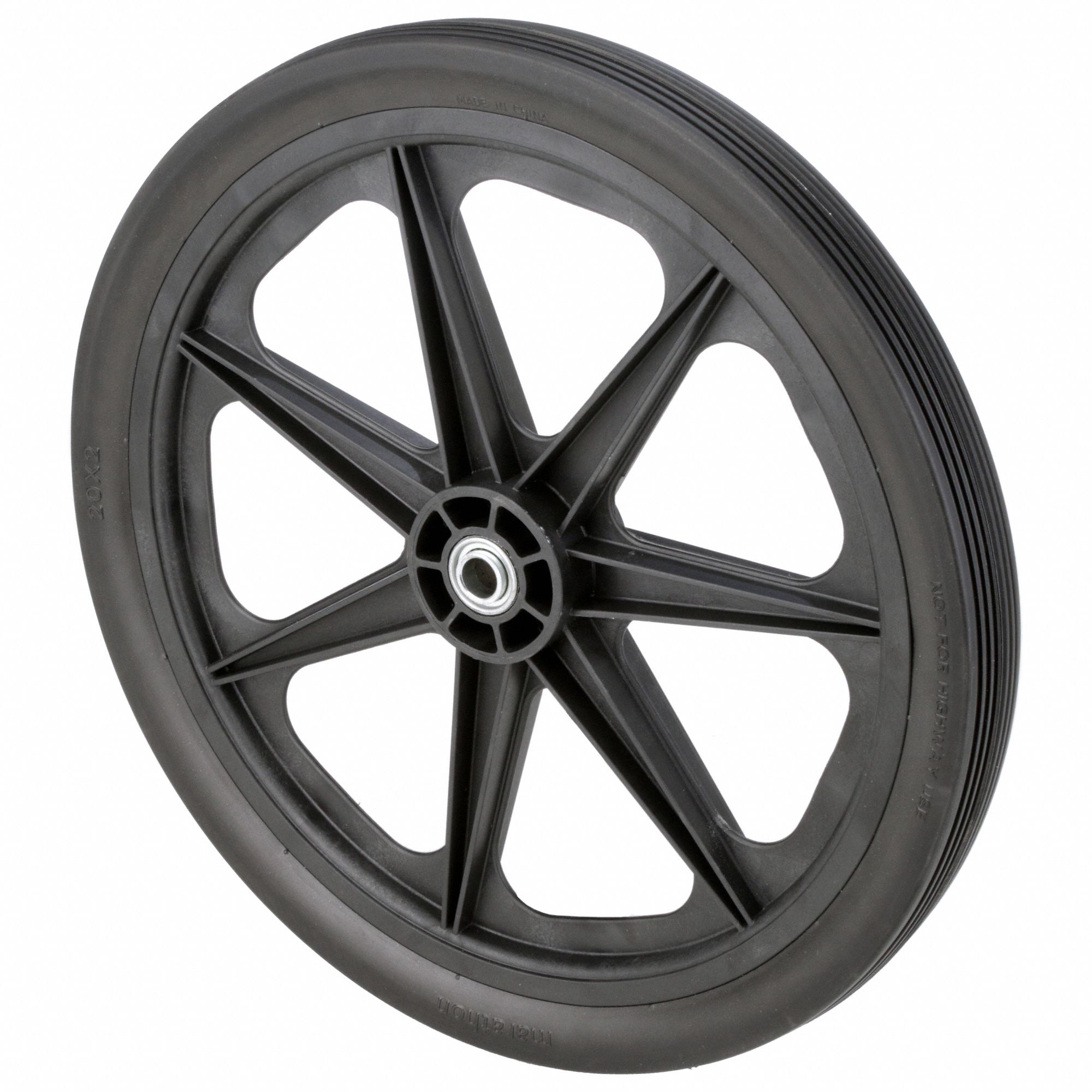 MARASTAR, 19 1/2 in Wheel Dia., 2 1/2 in Wheel Wd, Flat-Free Wheel ...