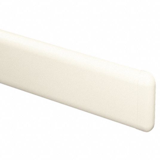 INPRO Wall Guard, Feather, Vinyl/Aluminum, 144 in Length, 4 in Height ...